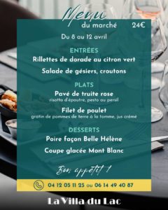 Restaurant à Aiguebelette : La Villa du Lac, une vue incroyable